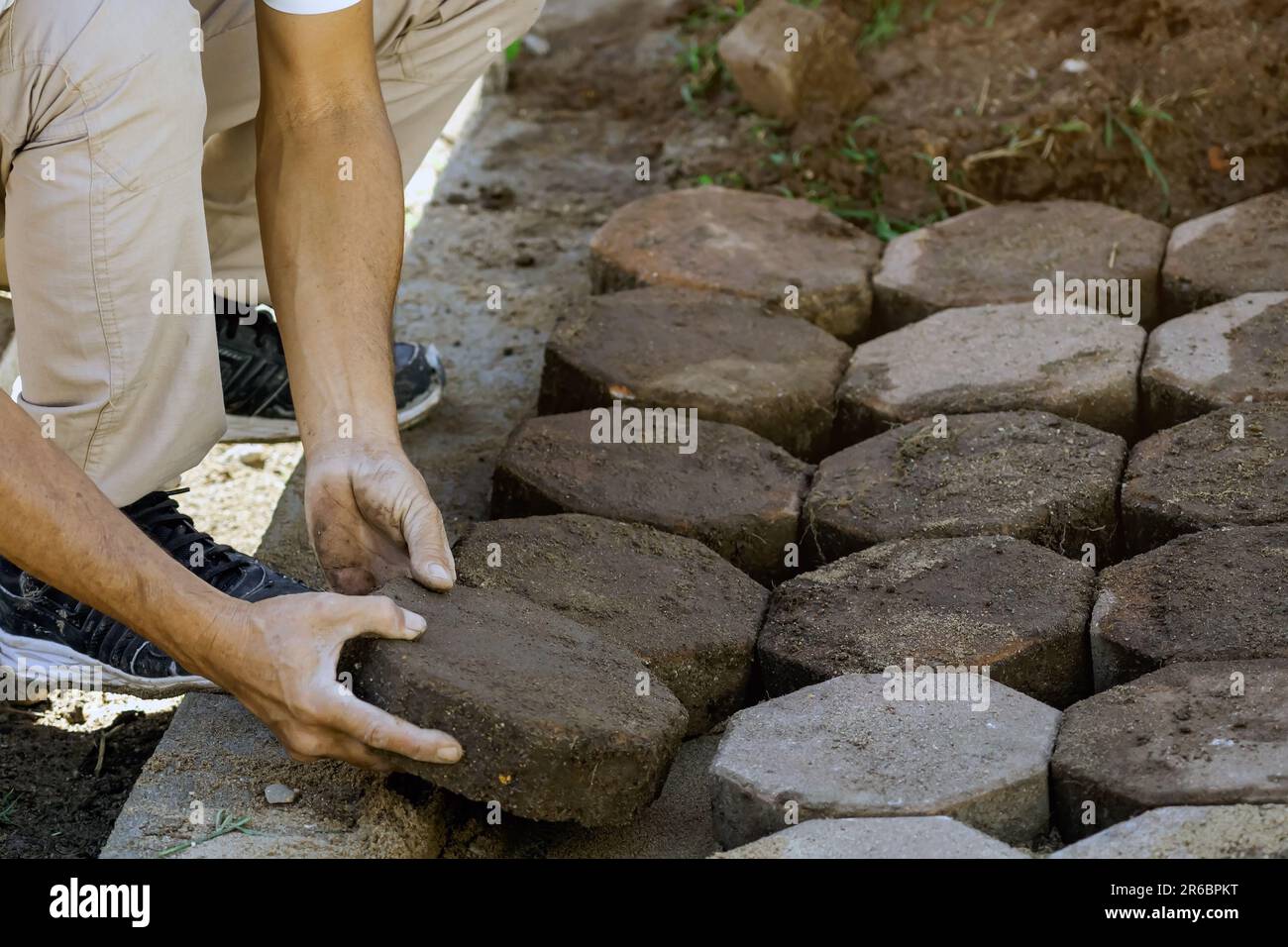 Octagon pavers hi-res stock photography and images - Alamy