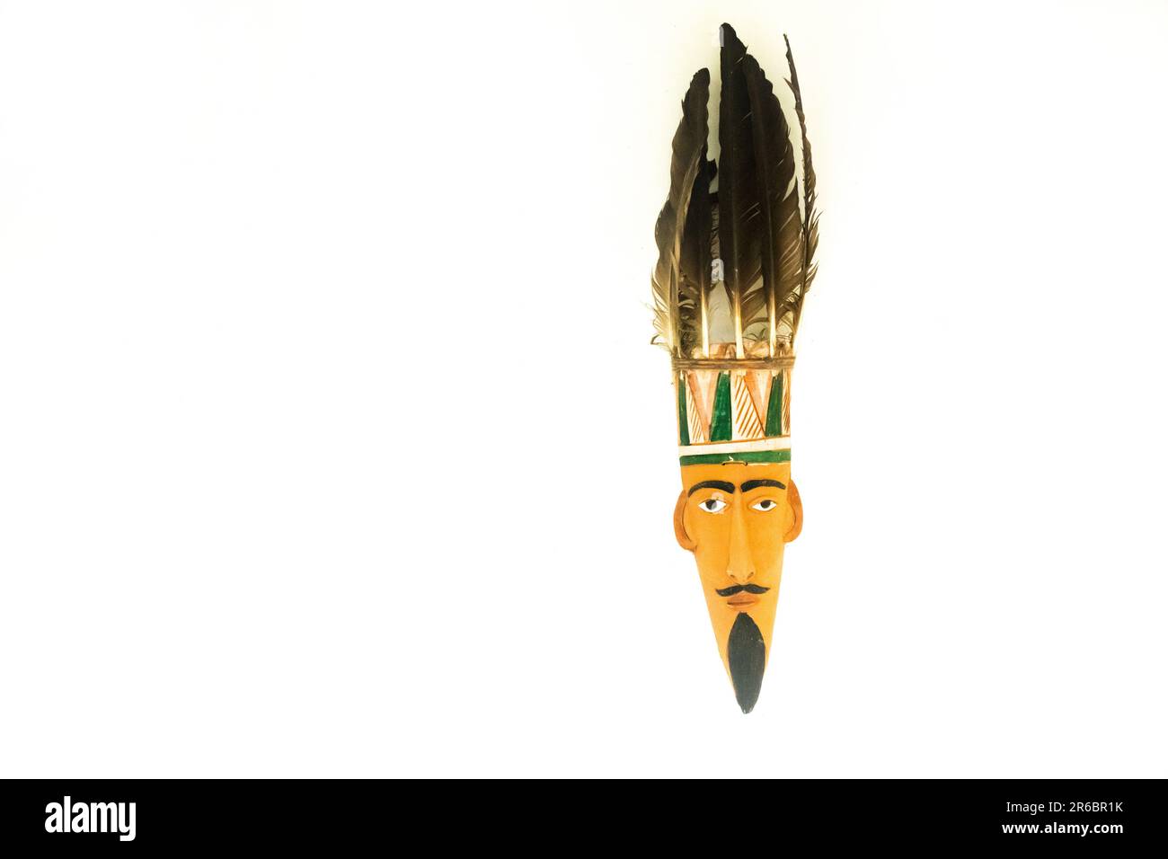 red Indian sculptures isolated on white background Stock Photo - Alamy