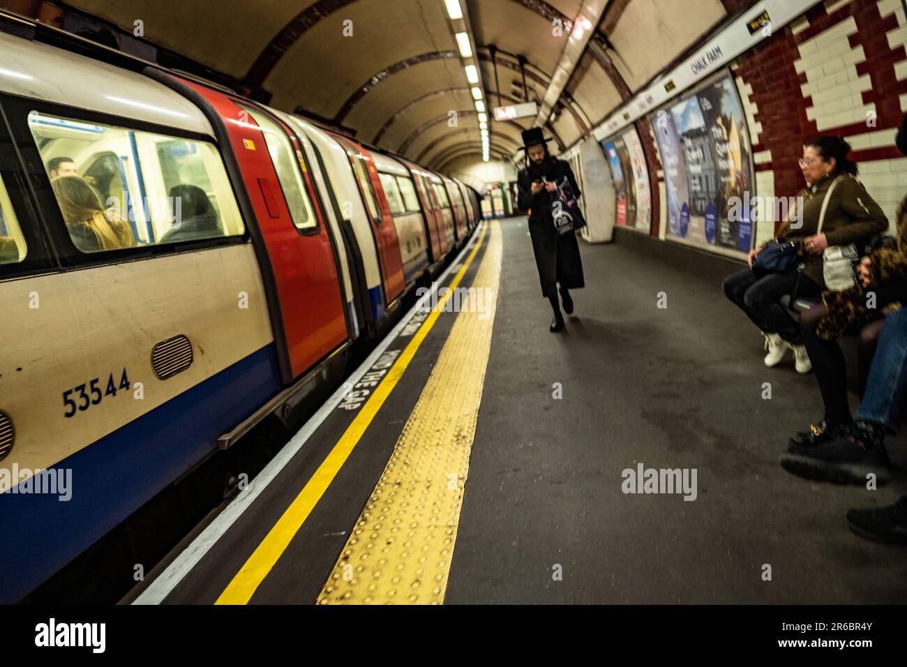 LONDON- MARCH 21, 2023: Chalk Farm Underground Station, a Northern Line ...