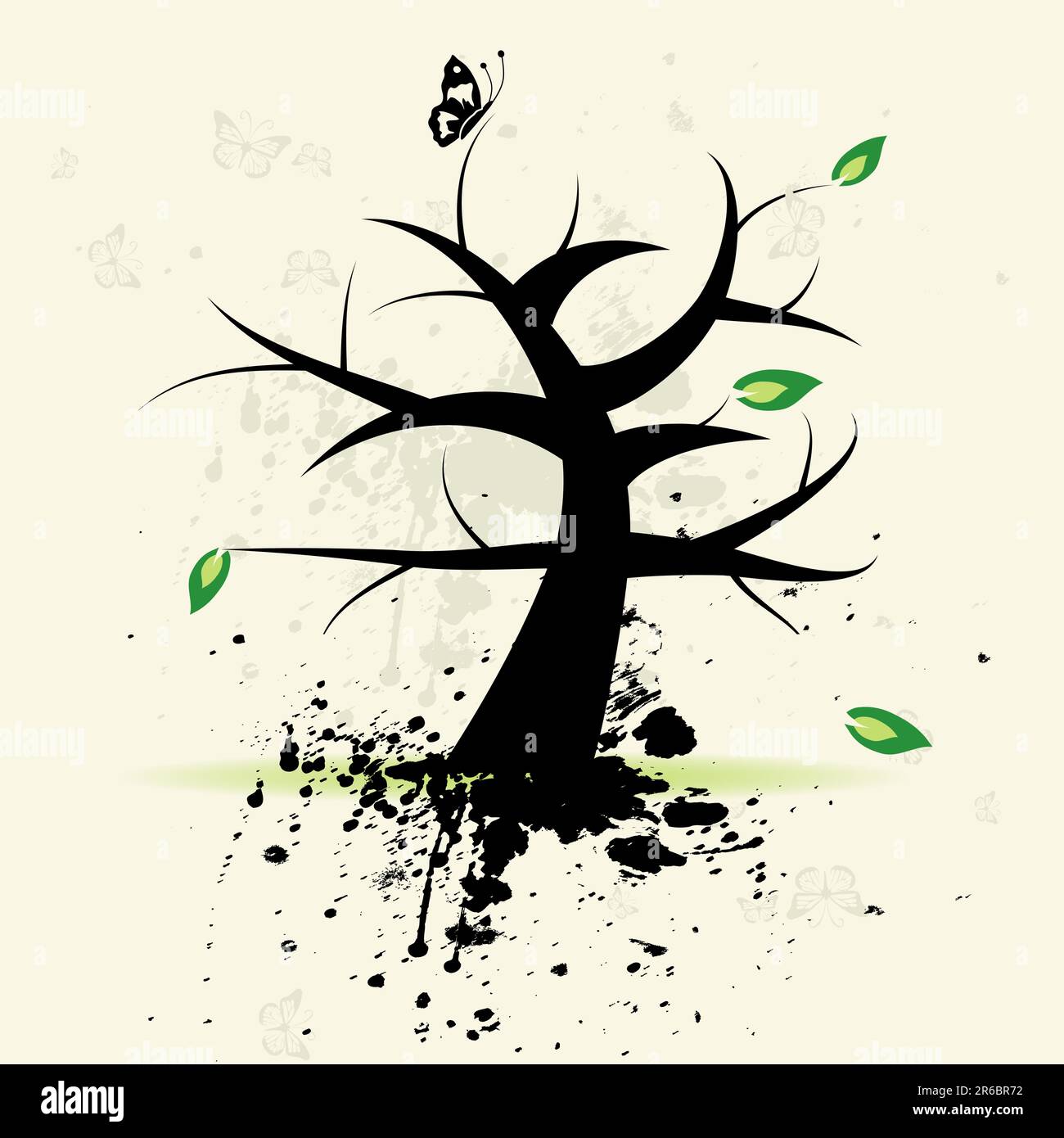 Tree root texture Stock Vector Images - Alamy