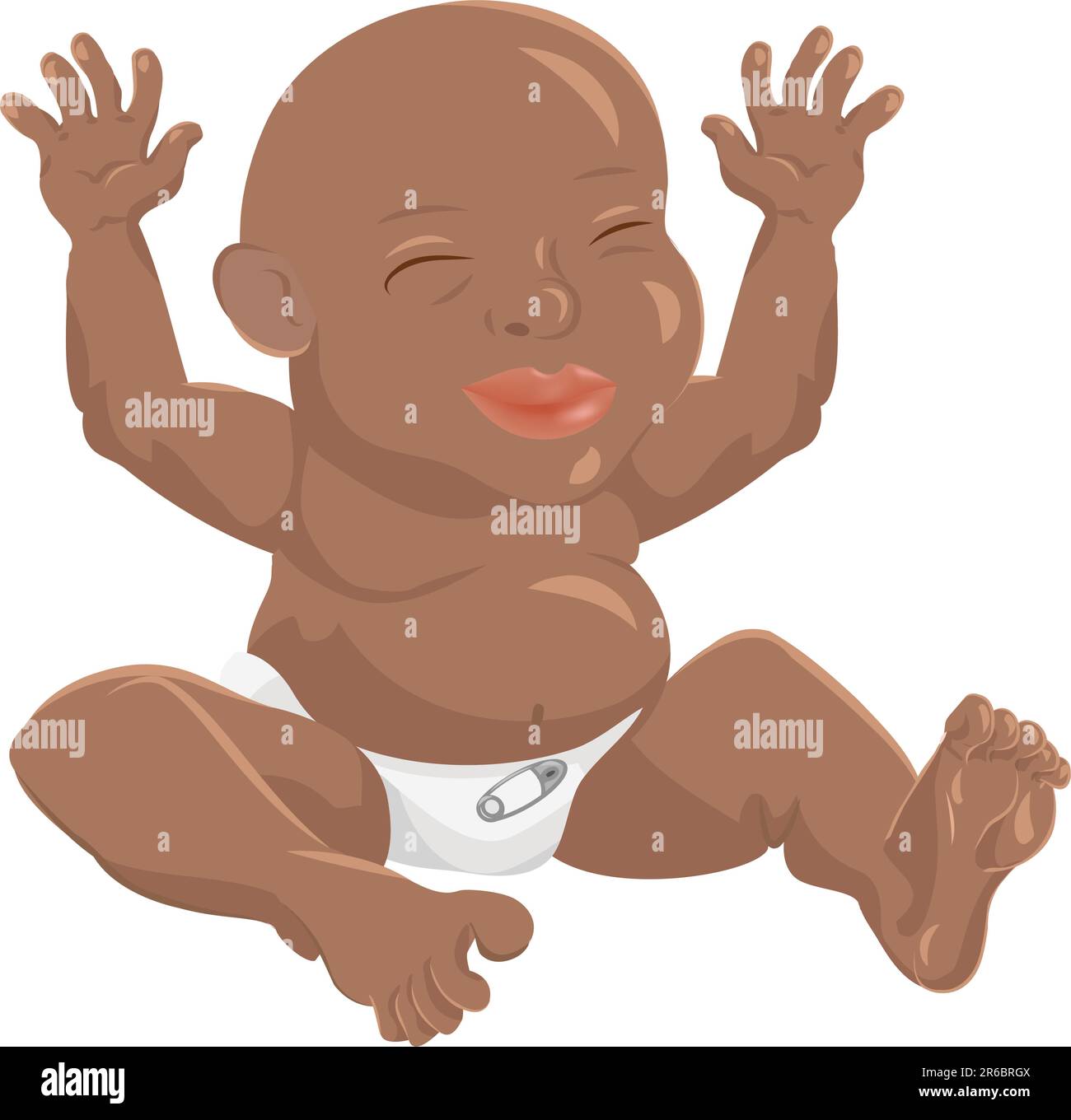 An adorable baby. Vector art in Adobe Illustrator 8 EPS format. Can be ...