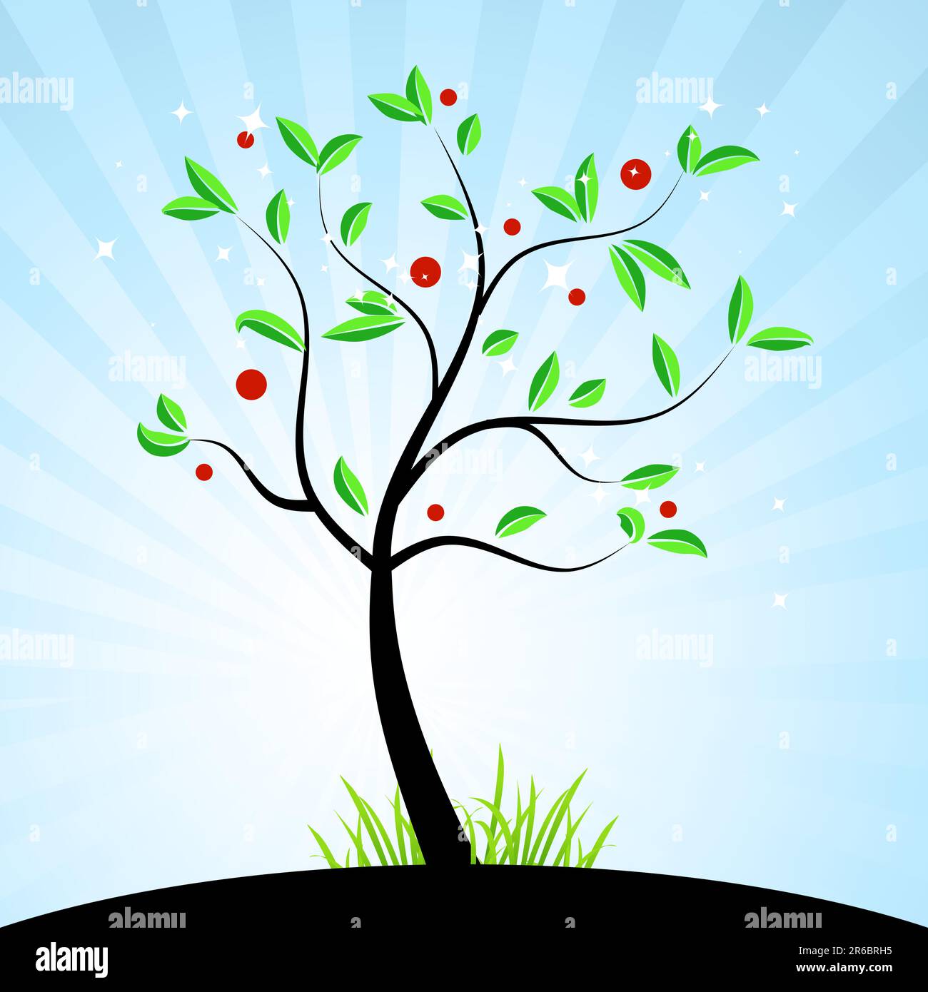 Spring tree for your design Stock Vector Image & Art - Alamy