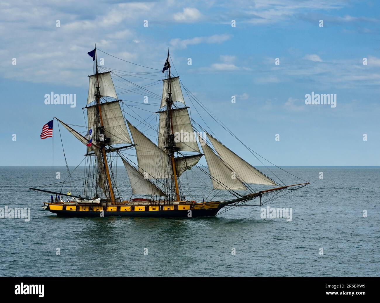 The US Brig Niagara, a reproduction of Commodore Oliver Hazard Perry’s ...