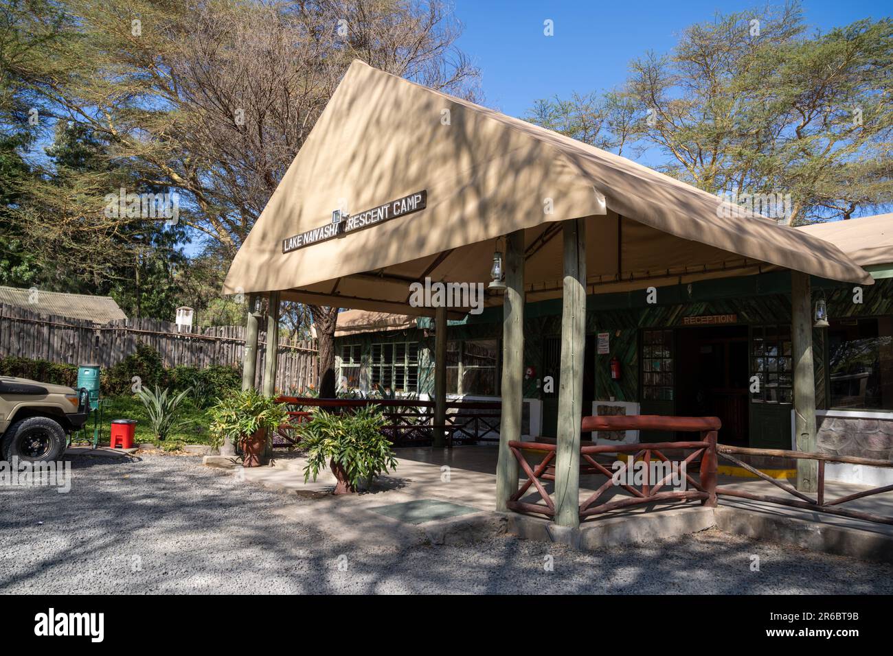 Lake Naivasha, Kenya, Africa - March 4, 2023: Reception and entrance ...