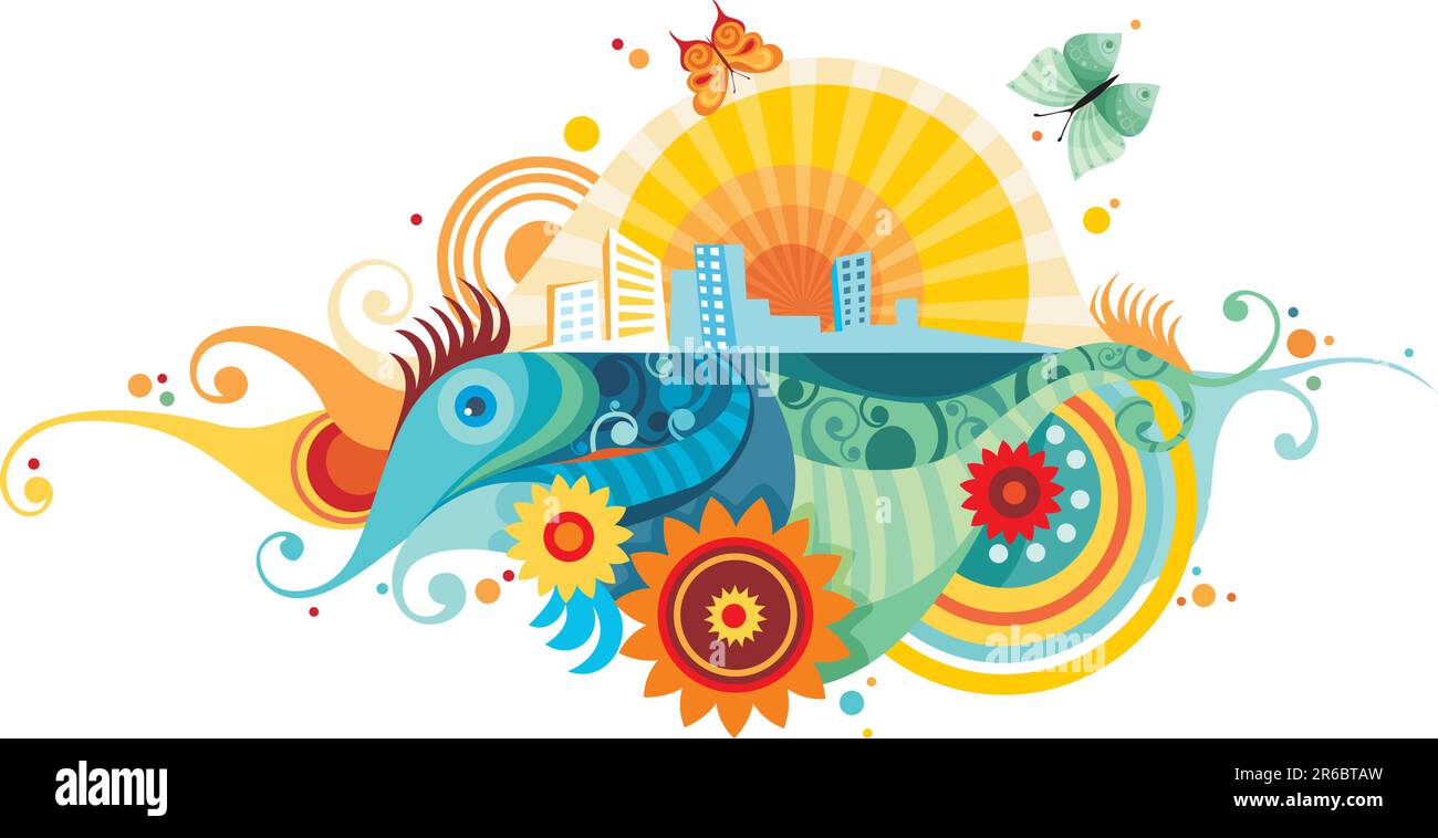 It's a wonderful life poster Stock Vector Images - Alamy