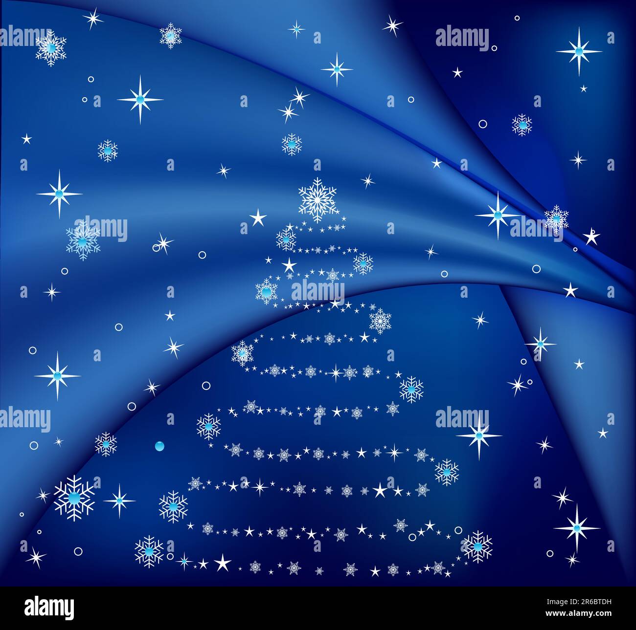 blue christmas tree, vector illustration Stock Vector Image & Art - Alamy