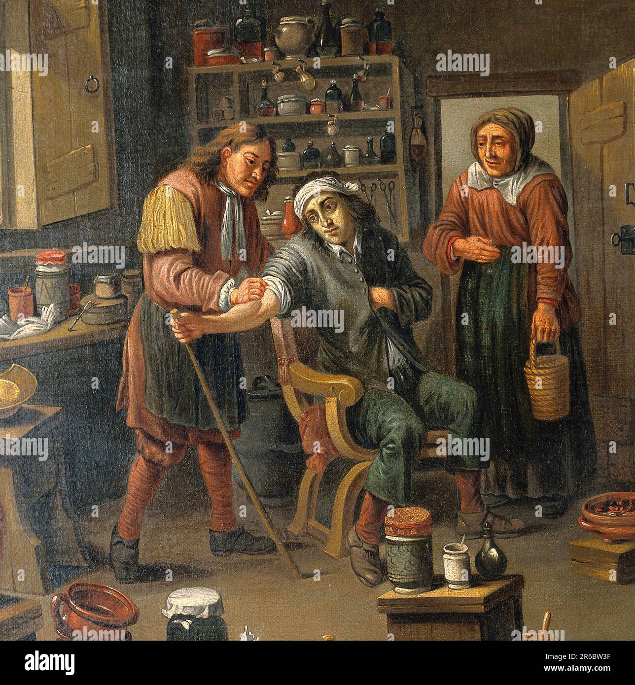 Medicine, Anatomy, Surgery, Interior of an operating room with a doctor ...