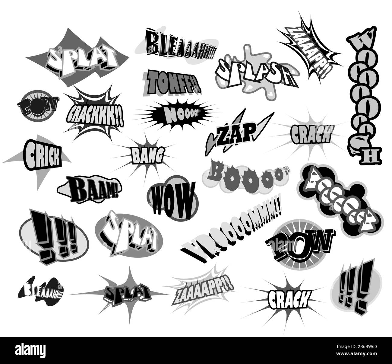 Set of Comic Word Expressions Stock Vector Image & Art - Alamy