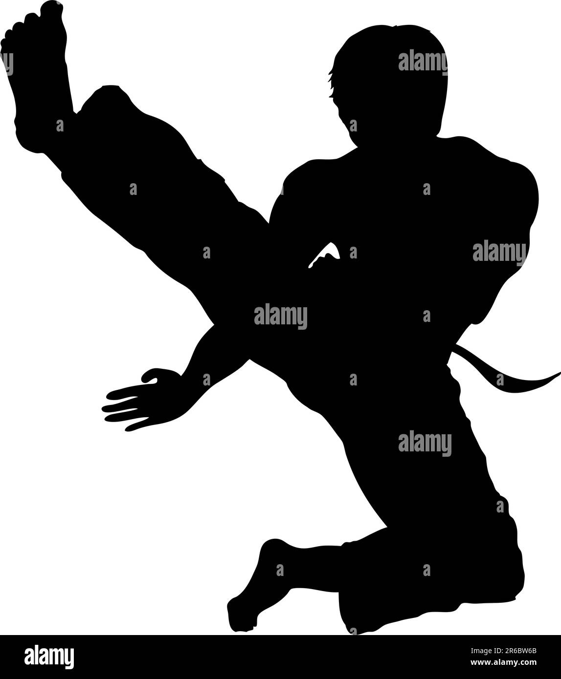 KARATE MEN SILUET VECTOR Stock Vector Image & Art - Alamy