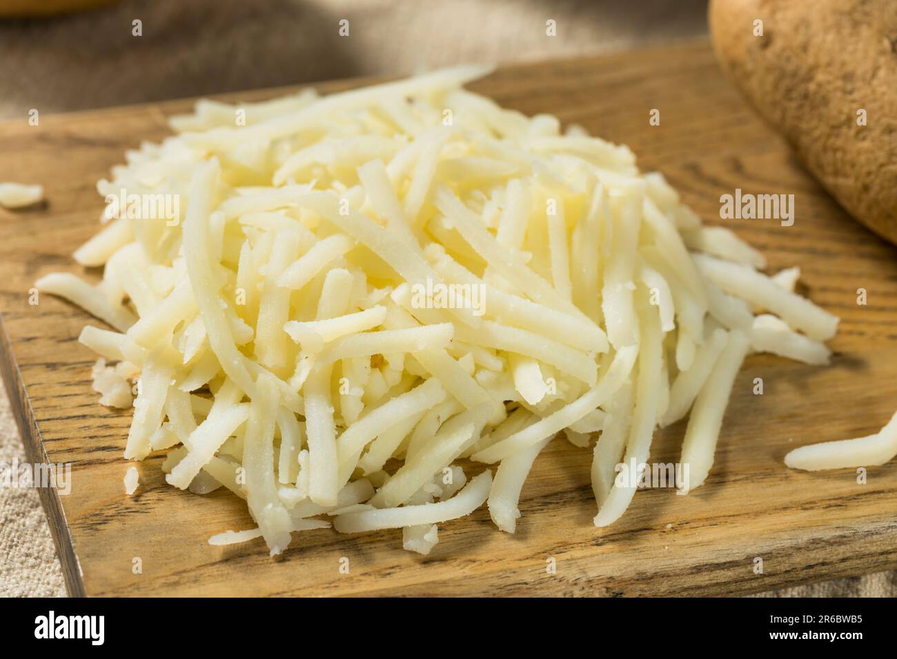 Raw Organic Shredded Potatoes in a Pile Stock Photo - Alamy