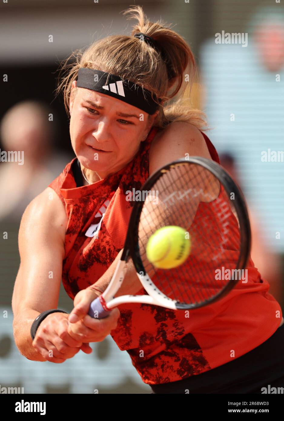 Paris, France. 08th June, 2023. Karolina Muchova of the Czech Republic ... Paris, France. 08th June, 2023. Karolina Muchova of the Czech Republic ...