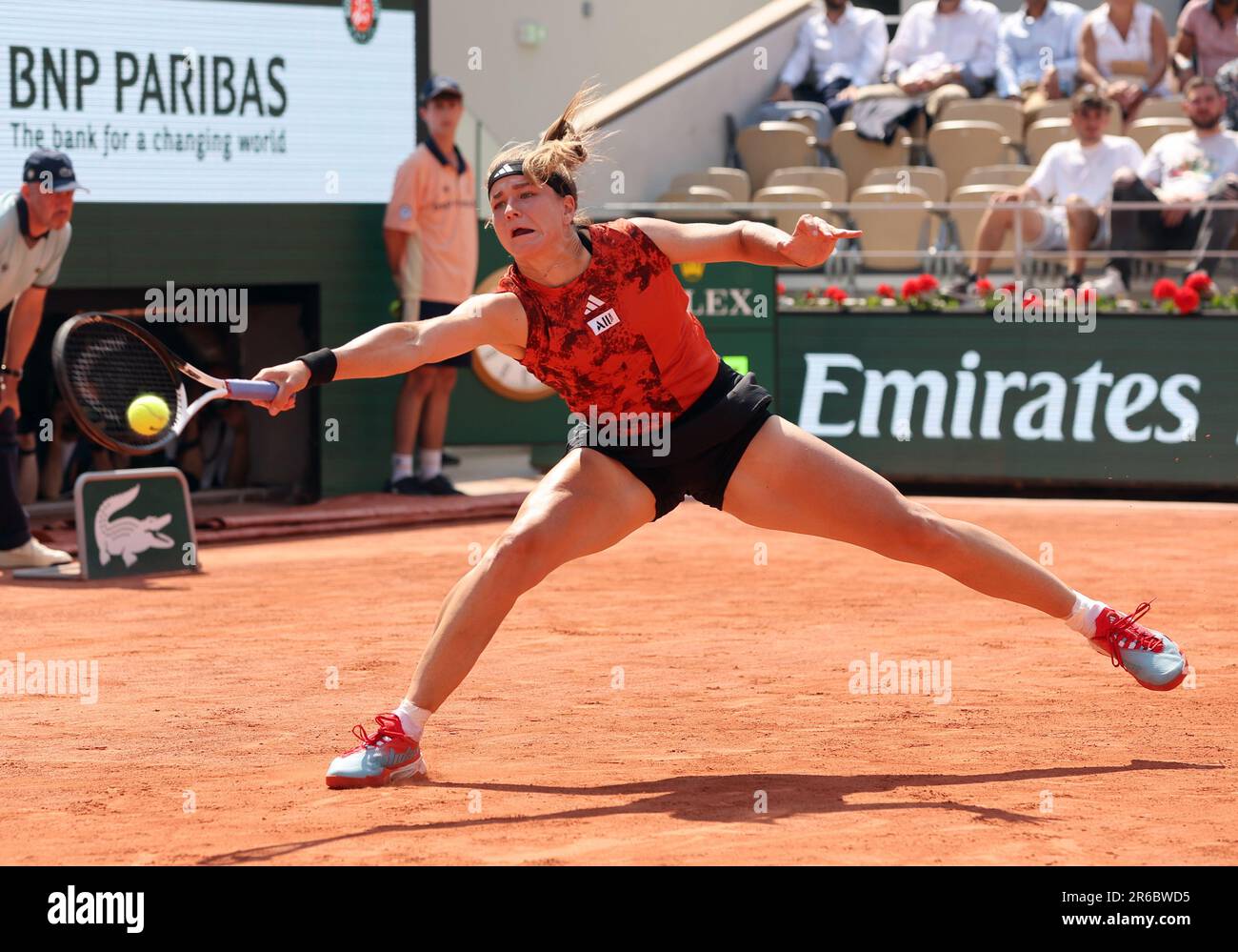 Paris, France. 08th June, 2023. Karolina Muchova of the Czech Republic ...