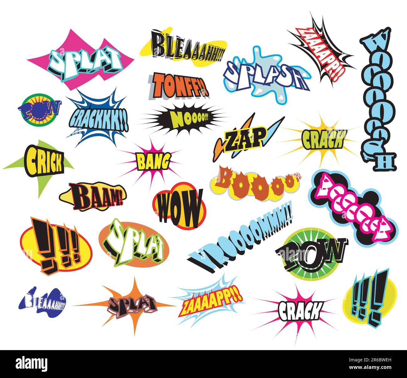Set of Comic Word Expressions Stock Vector Image & Art - Alamy