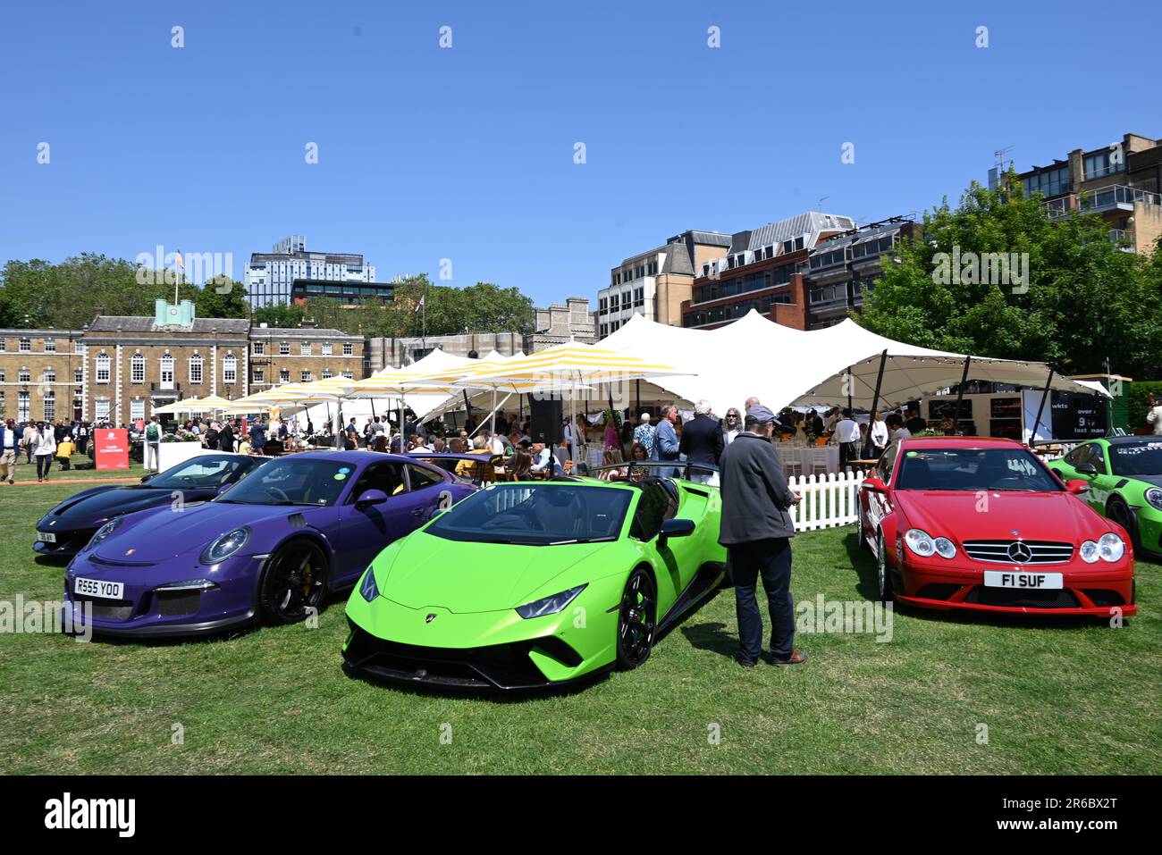 AN AUTOMOTIVE GARDEN PARTY AT THE HEART OF THE CITY A DISPLAY OF SOME ...