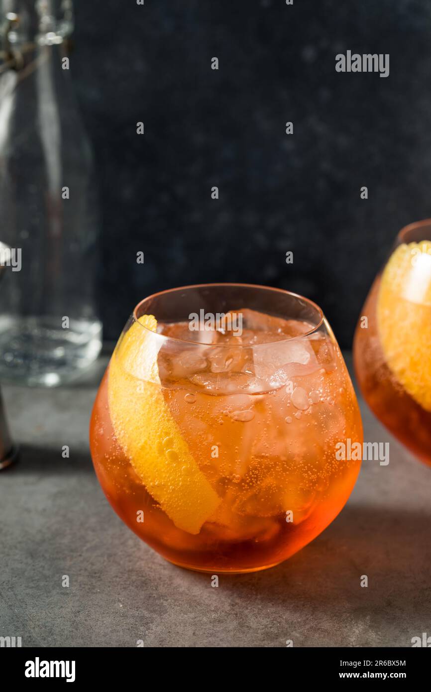 Cold Refreshing Tequila Spritz Cocktail with Prosecco Stock Photo - Alamy