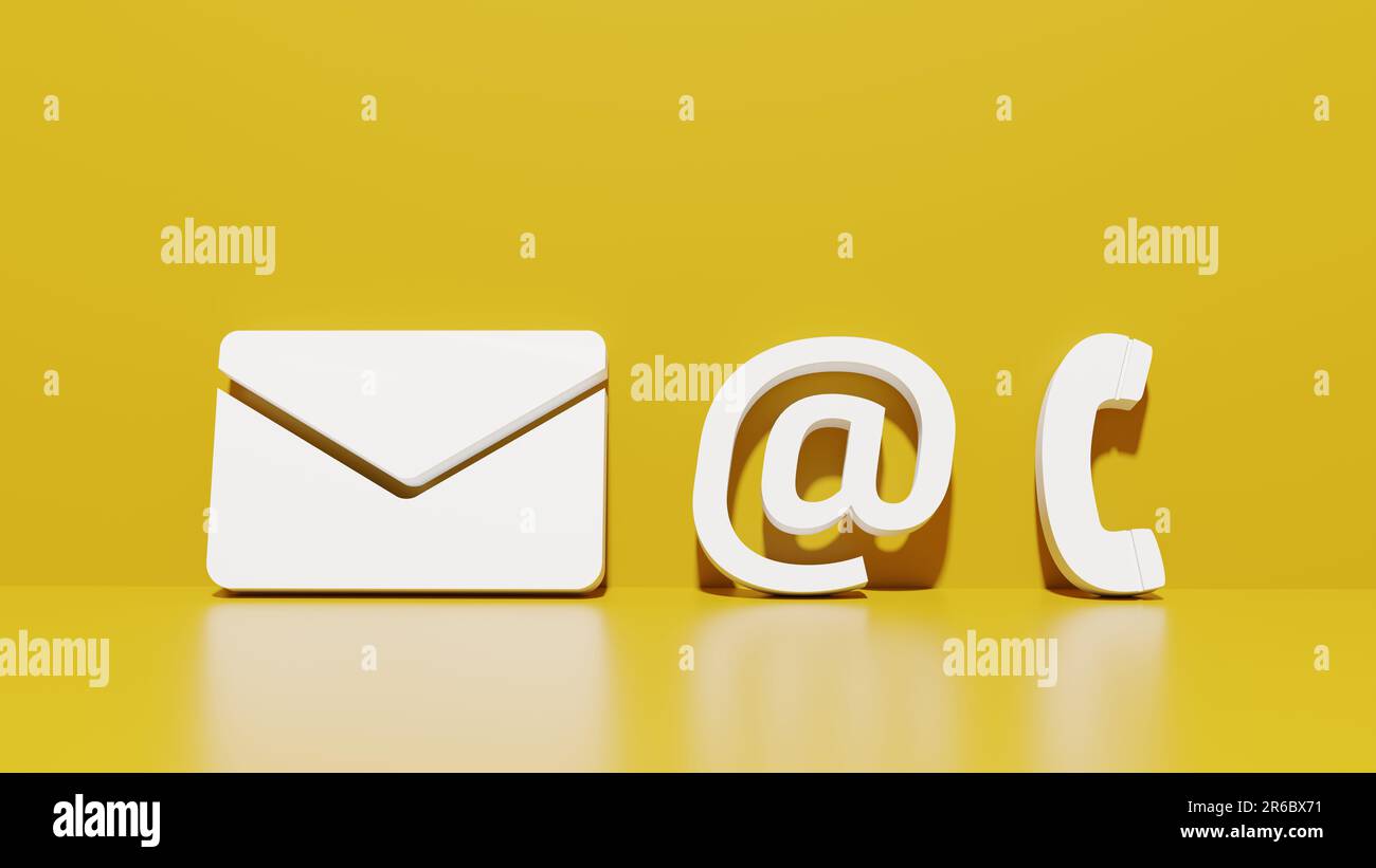Contact details in gold: icons, telephone, email, symbols Stock Photo ...