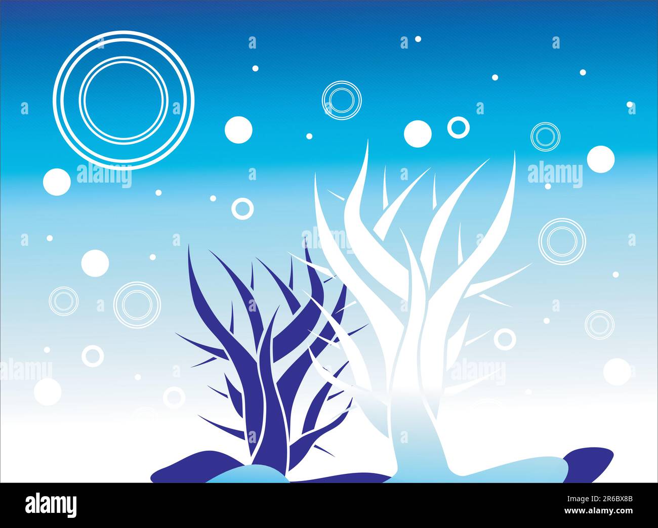 Abstract winter trees Stock Vector Images - Alamy