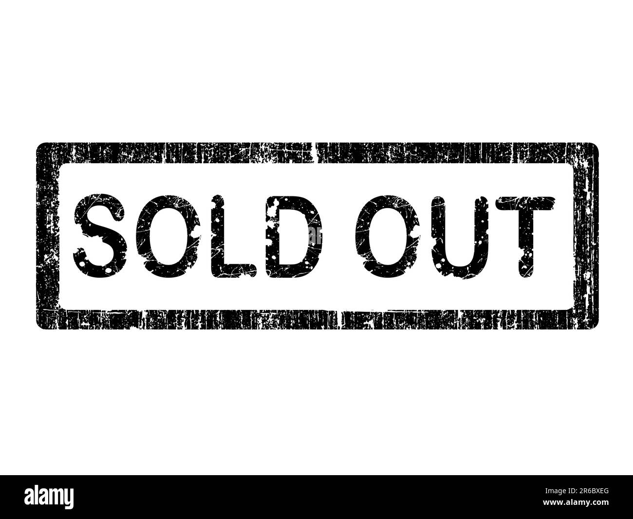 Grunge Office Stamp with the words SOLD OUT in a grunge splattered text ...