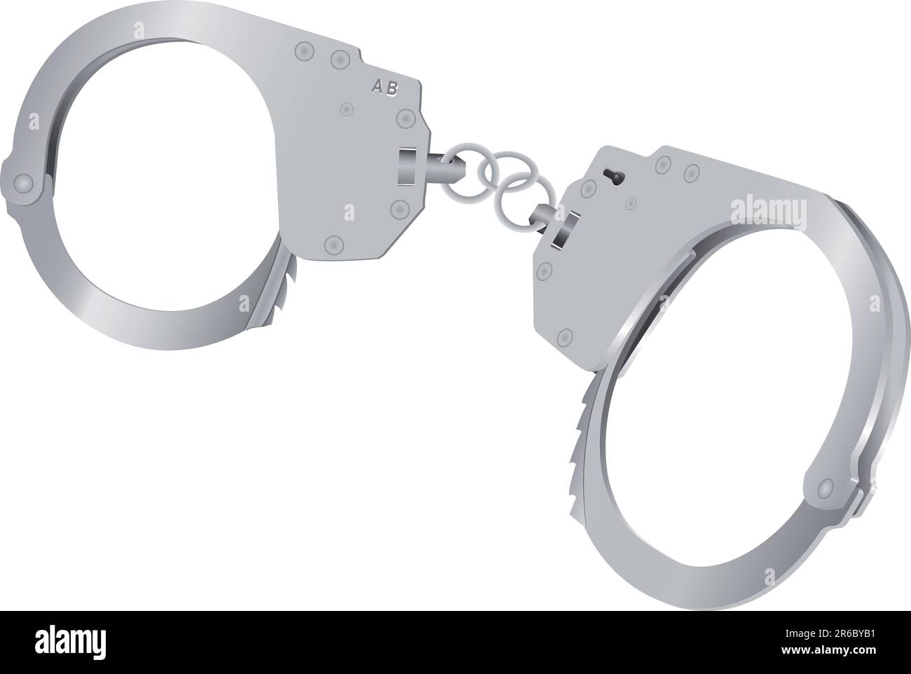 Police handcuffs for detention of the criminal Stock Vector Image & Art ...