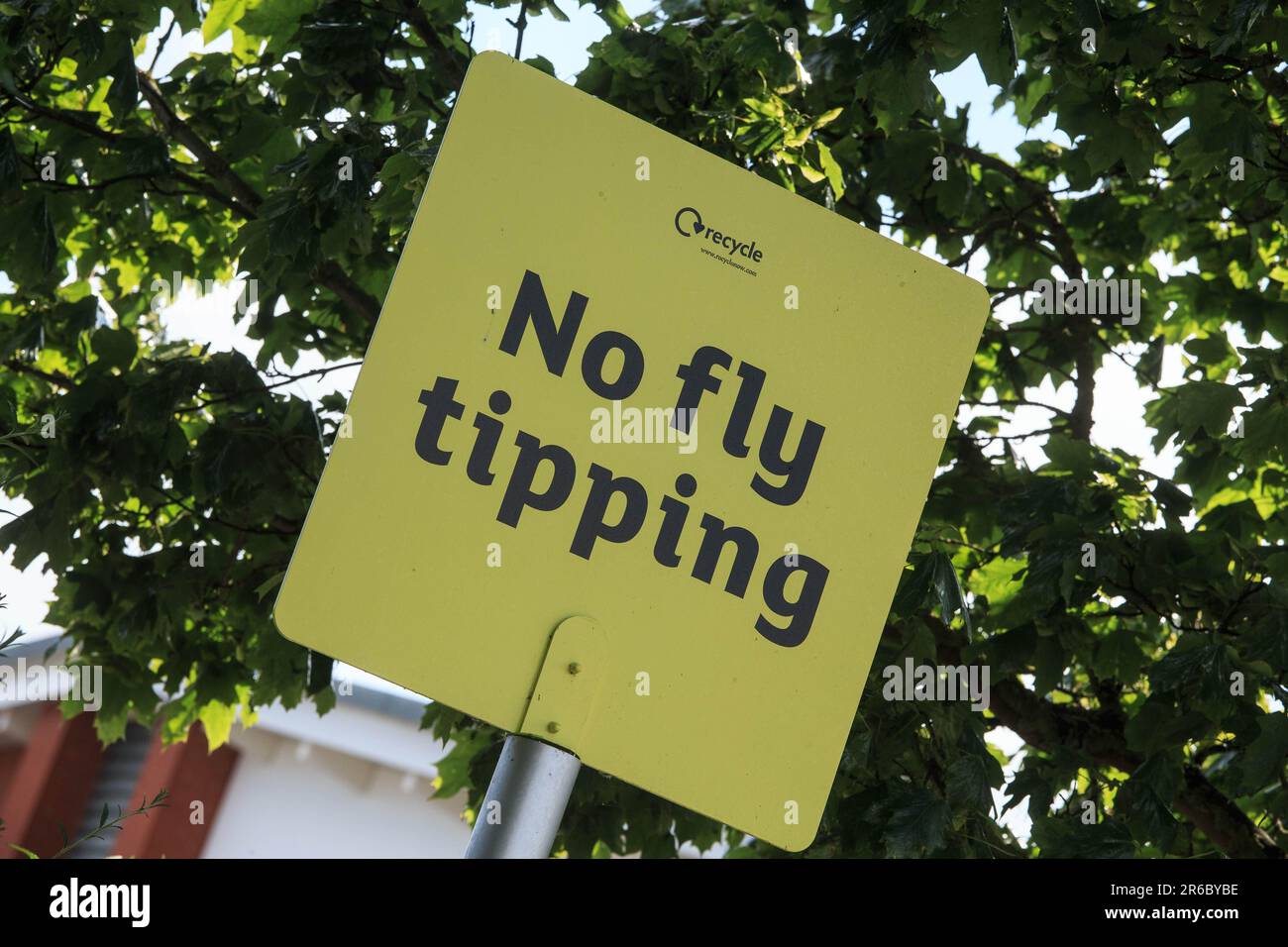 No fly tipping sign Stock Photo - Alamy