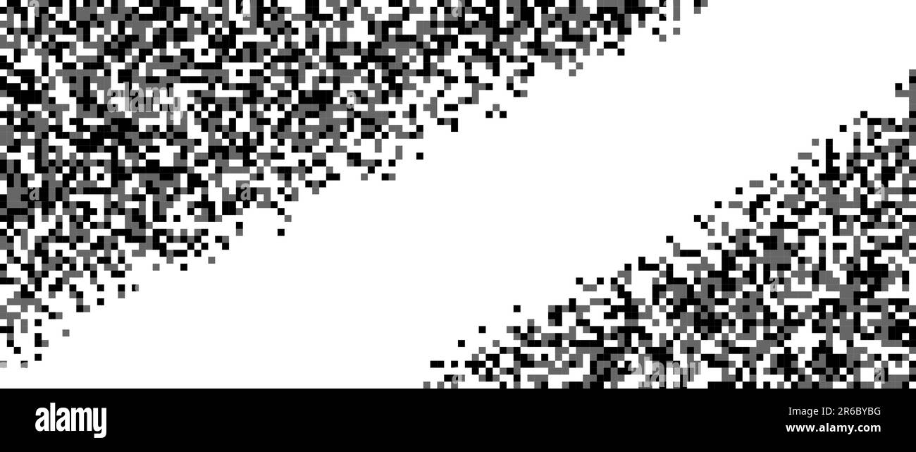 Pixelated halftone gradient wallpaper. Fading diagonal pixel texture ...
