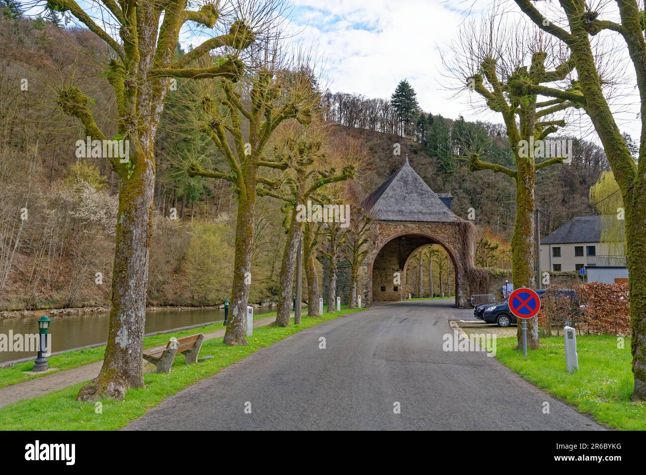 View City Walls in Bouillon in the Ardennes in Belgium Stock Photo - Alamy