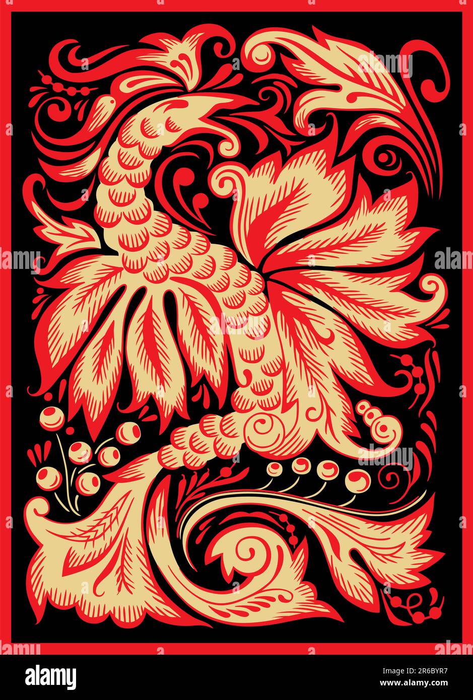 Pattern in the Russian traditional style Stock Vector Image & Art - Alamy
