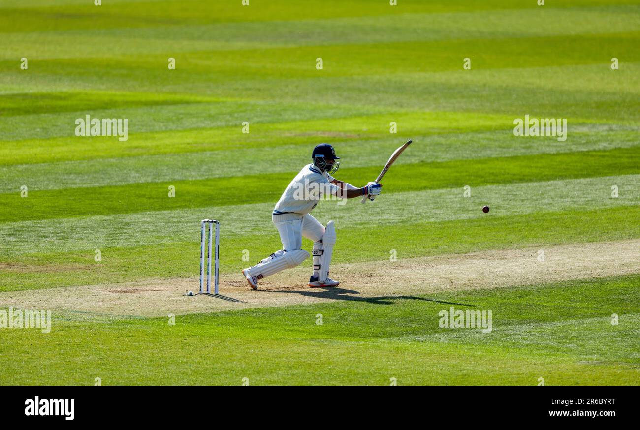 India’s Ajinkya Rahane batting during day two of the ICC World Test ...