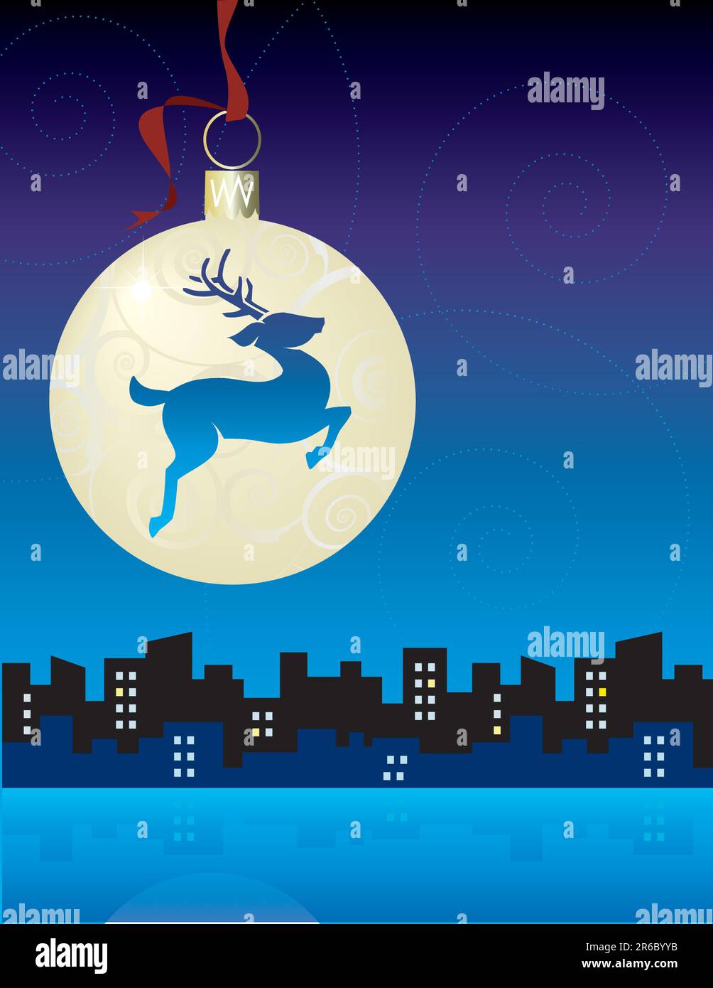 Downtown christmas Stock Vector Images - Alamy