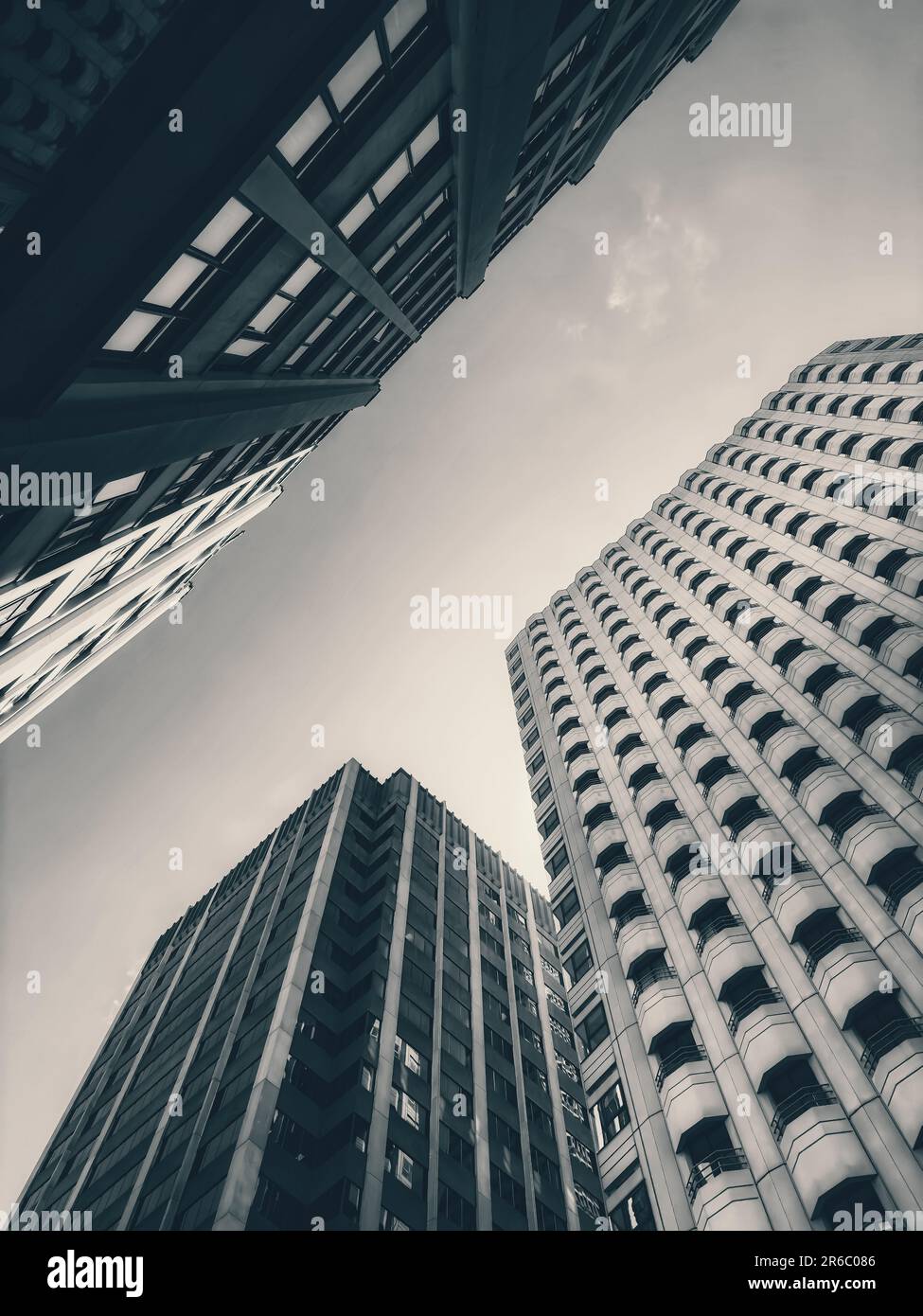 Modern high-rise buildings among an urban skyline Stock Photo - Alamy