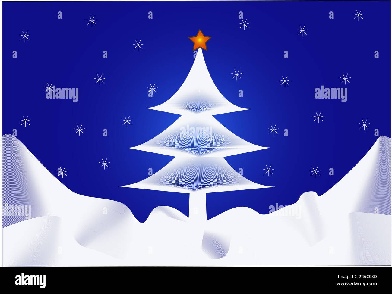 Yellow winter tree Stock Vector Images - Alamy