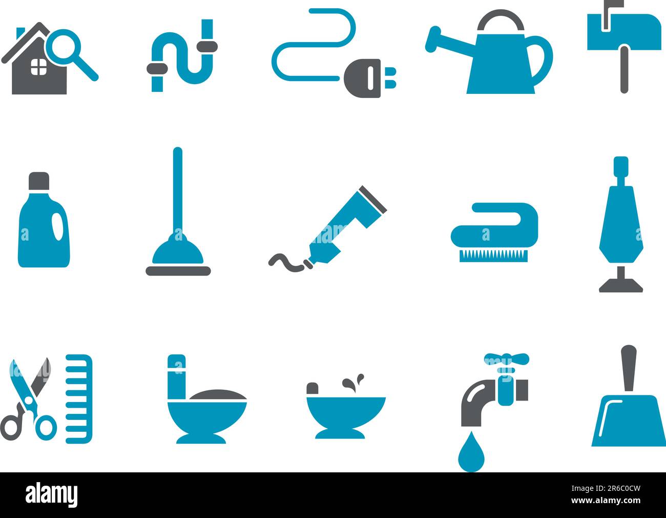 Vector icons pack - Blue Series, house collection Stock Vector Image ...