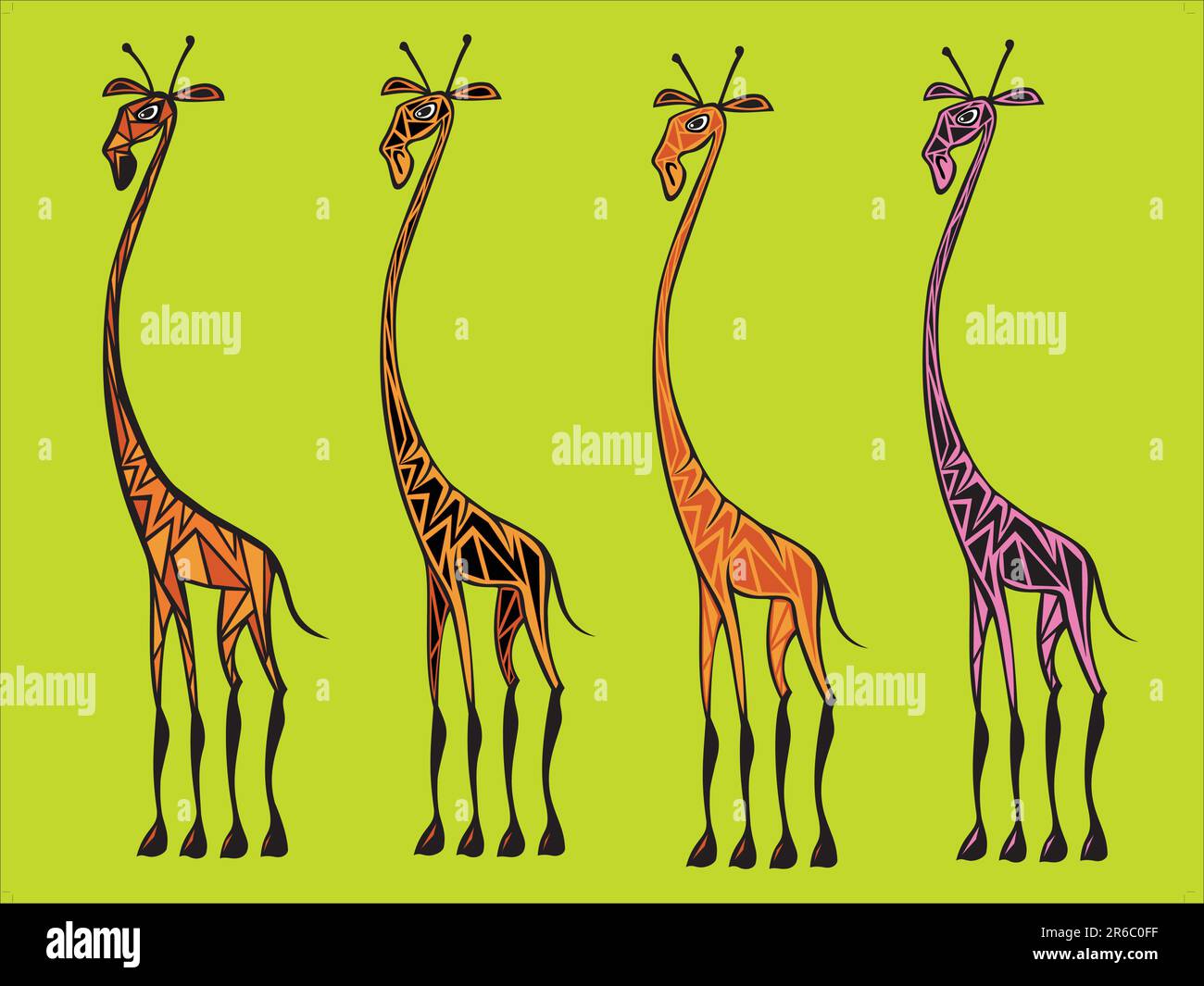 cute girrafe vector Stock Vector Image & Art - Alamy