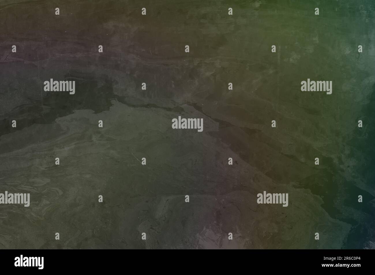 Colored dirty water surface. Polluted body of water. Water pollution ...