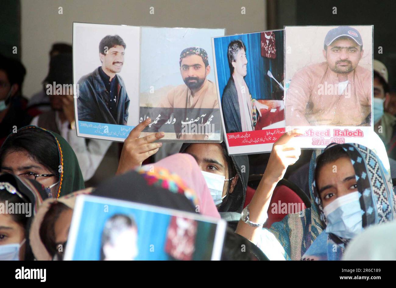 Karachi, Pakistan, June 8, 2023. Relatives of missing persons are ...