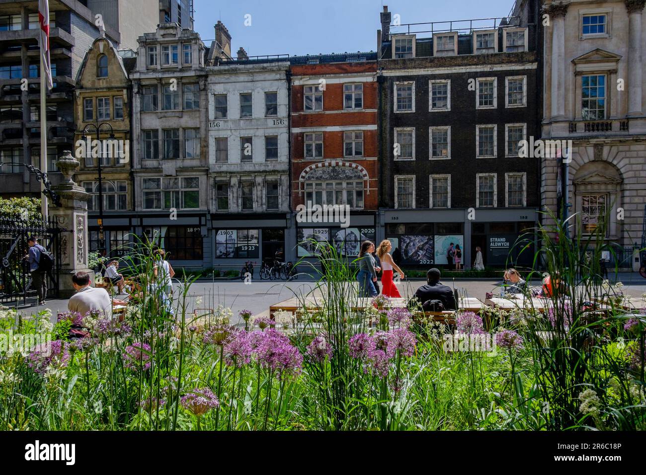 Pedestrianised area of the Strand, part of The Northbank Business ...