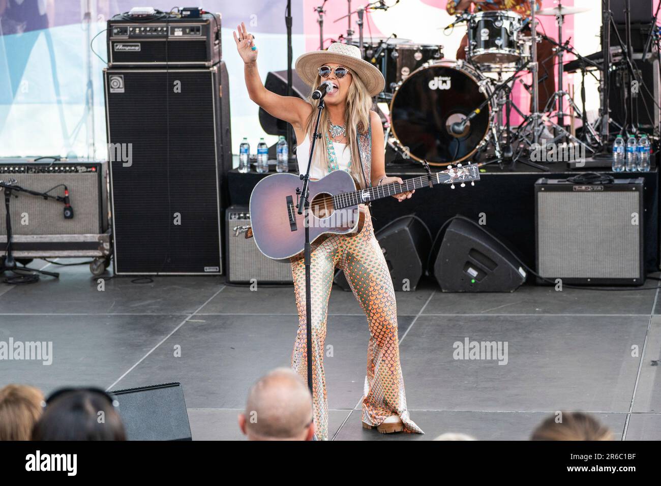 Lainey Wilson performs during the 2023 CMA Fest on Thursday, June 8 ...
