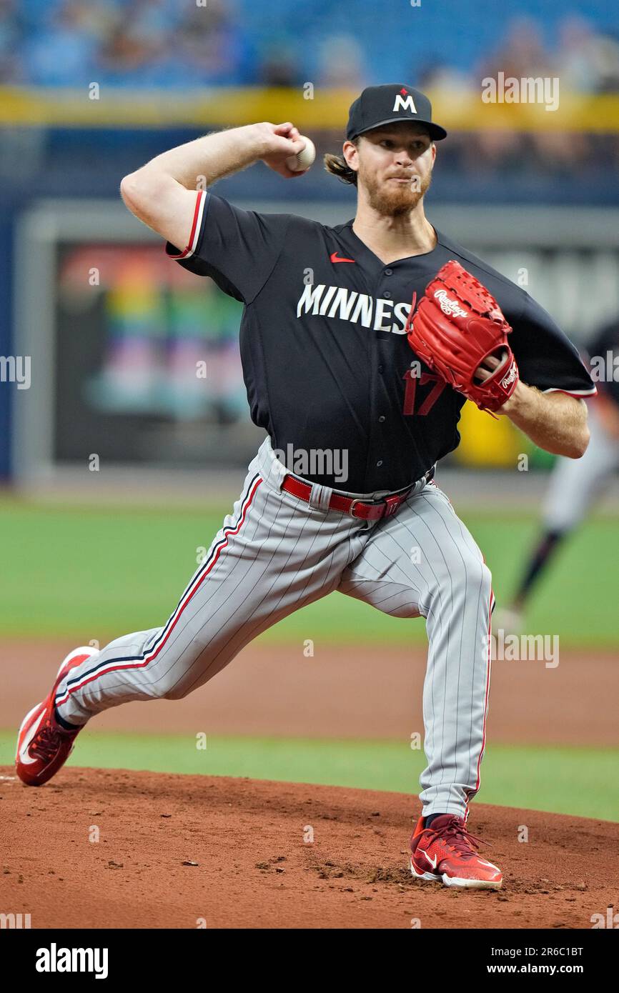 Minnesota Twins' Bailey Ober pitches to the Tampa Bay Rays during the ...