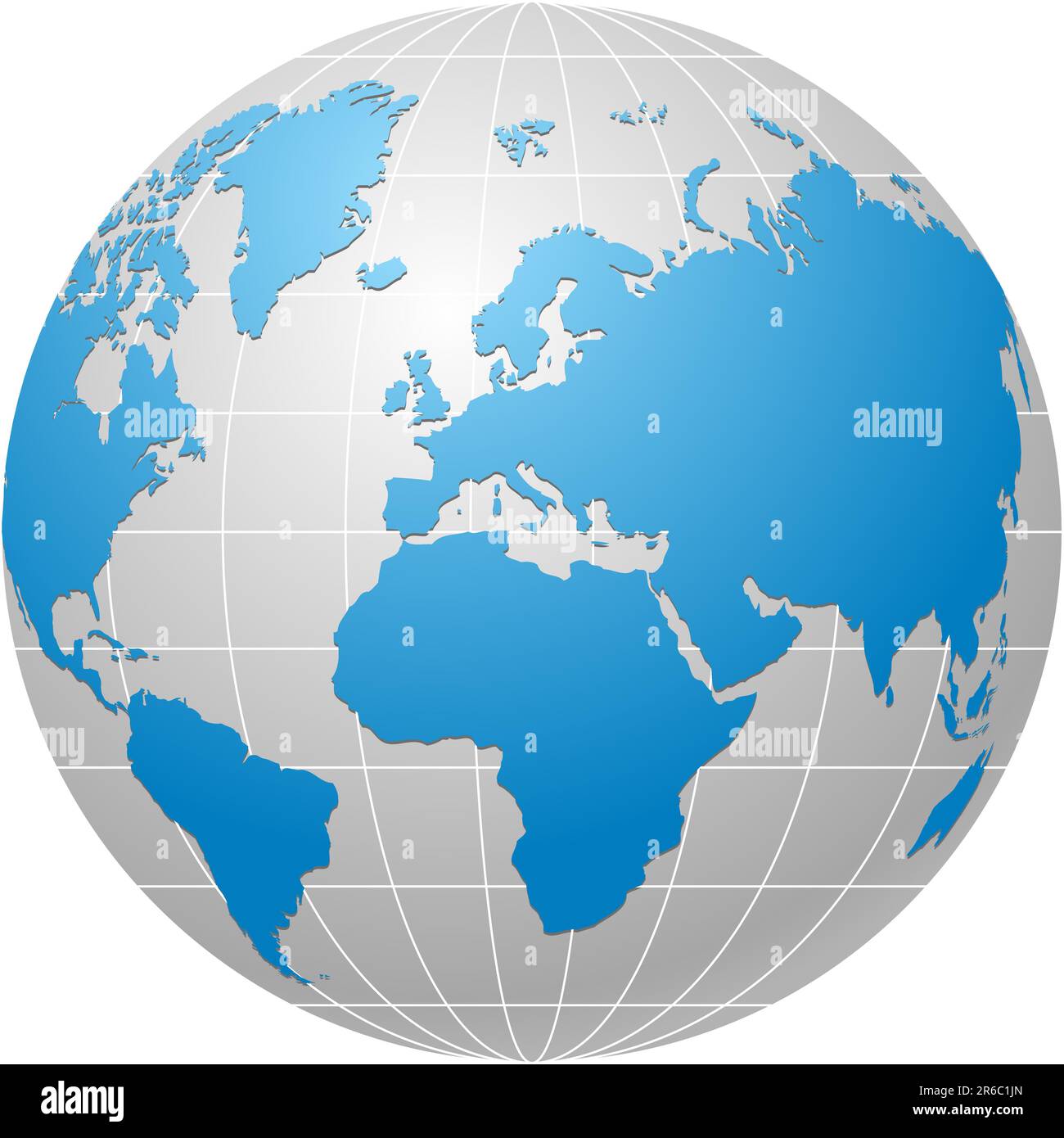 vector globe isolated on white backgroundd Stock Vector Image & Art - Alamy