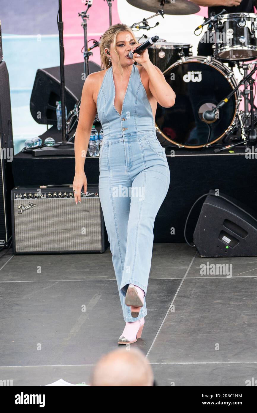 Lauren Alaina performs during the 2023 CMA Fest on Thursday, June 8 ...