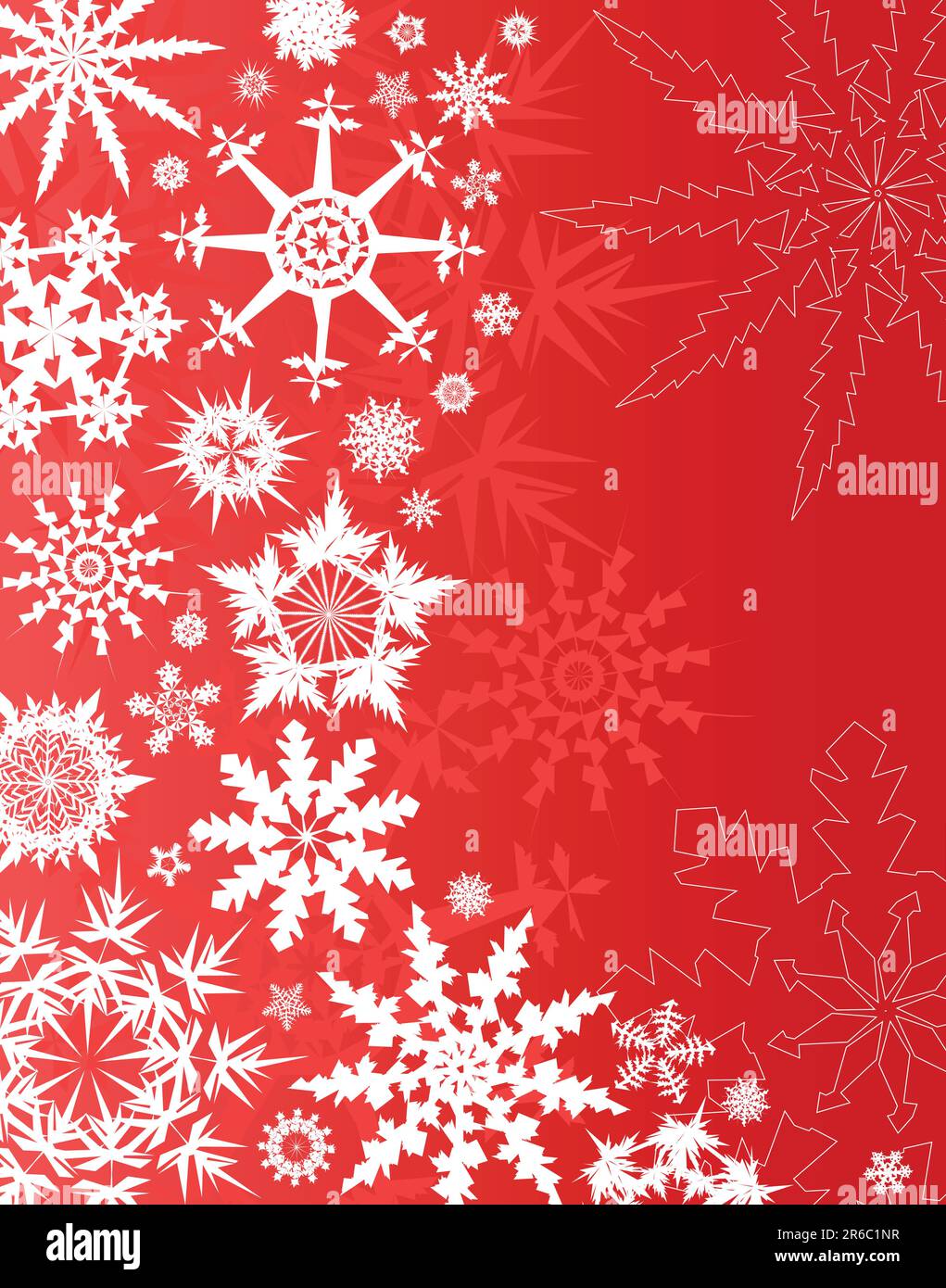 Image falling red snowflakes Stock Vector Images - Alamy