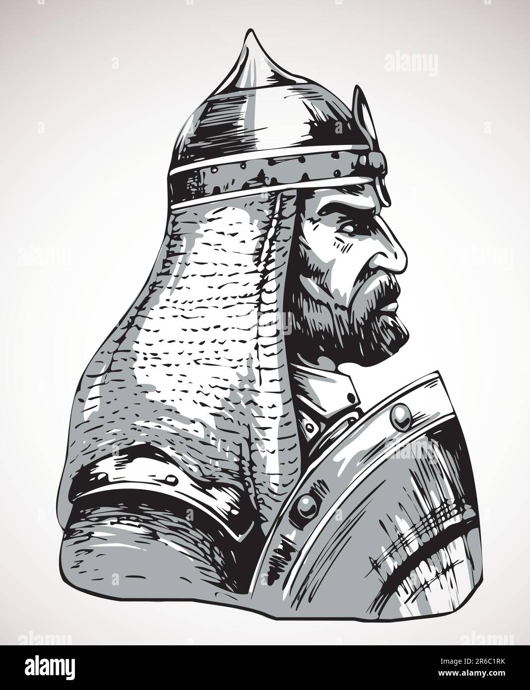 vector image of medieval warrior Stock Vector Image & Art - Alamy