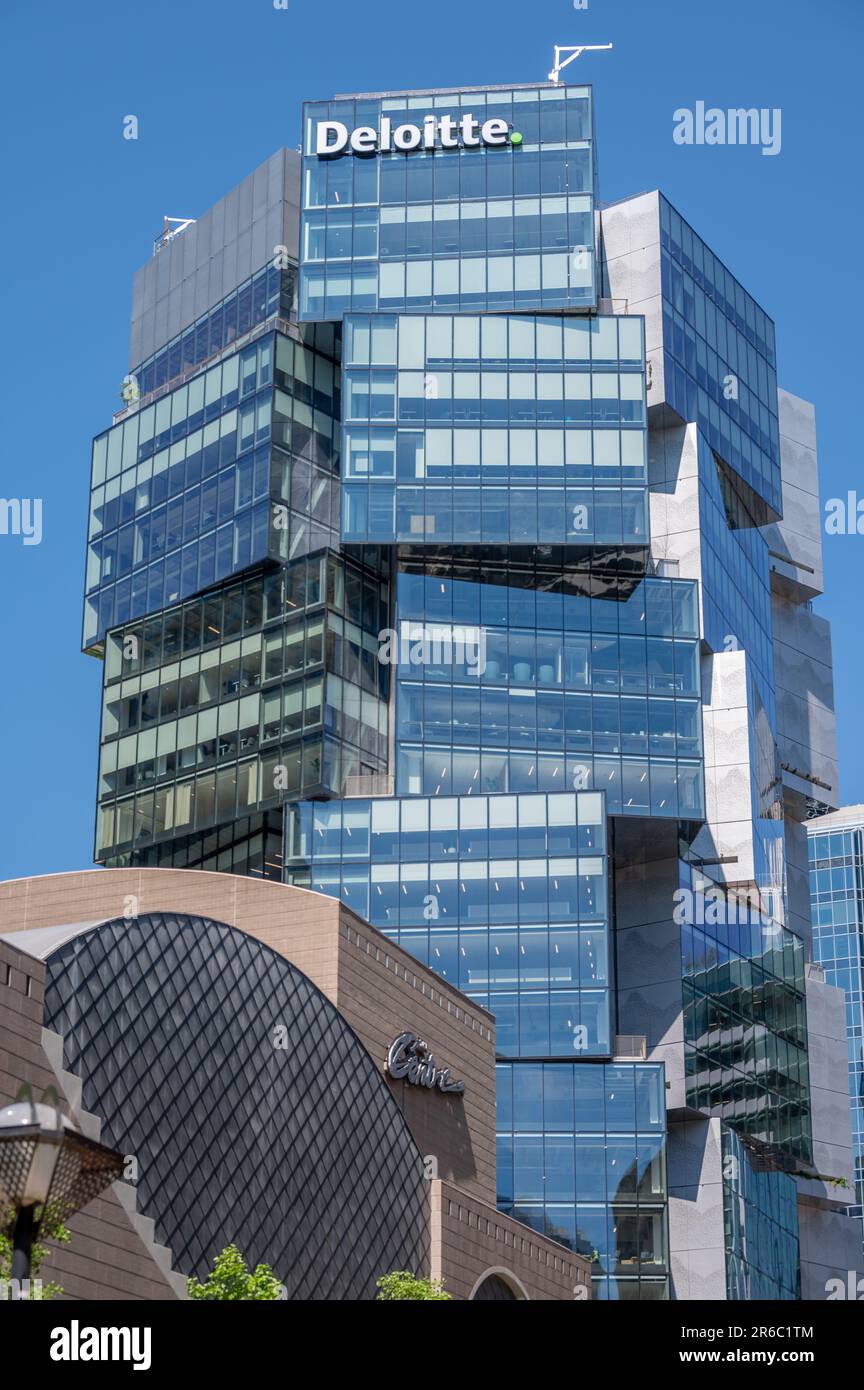 Vancouver, British Columbia - May 26, 2023: Deloitte Building on West ...