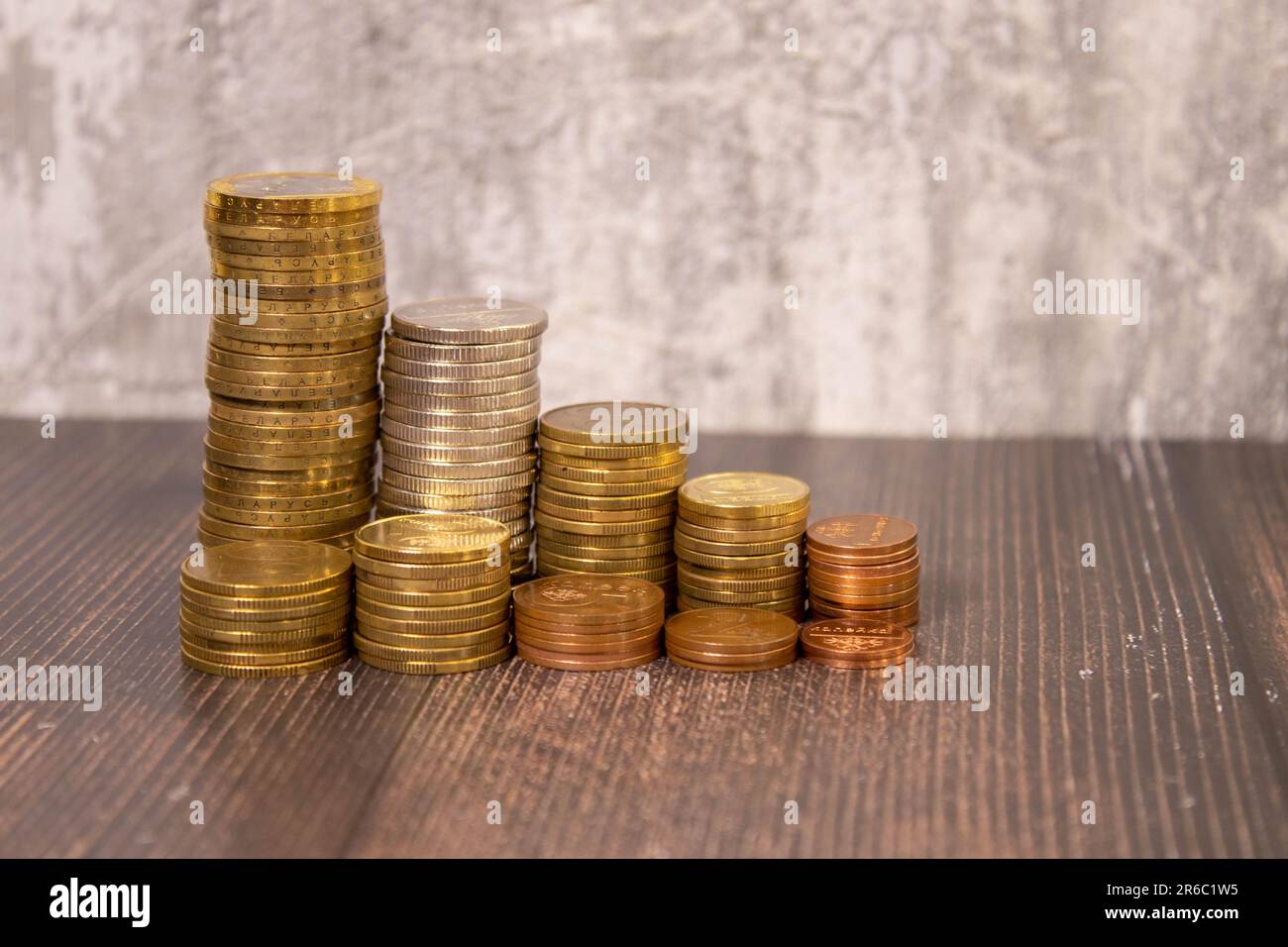 Gold coins isolated on white, A pile of Coins, investment concept ...
