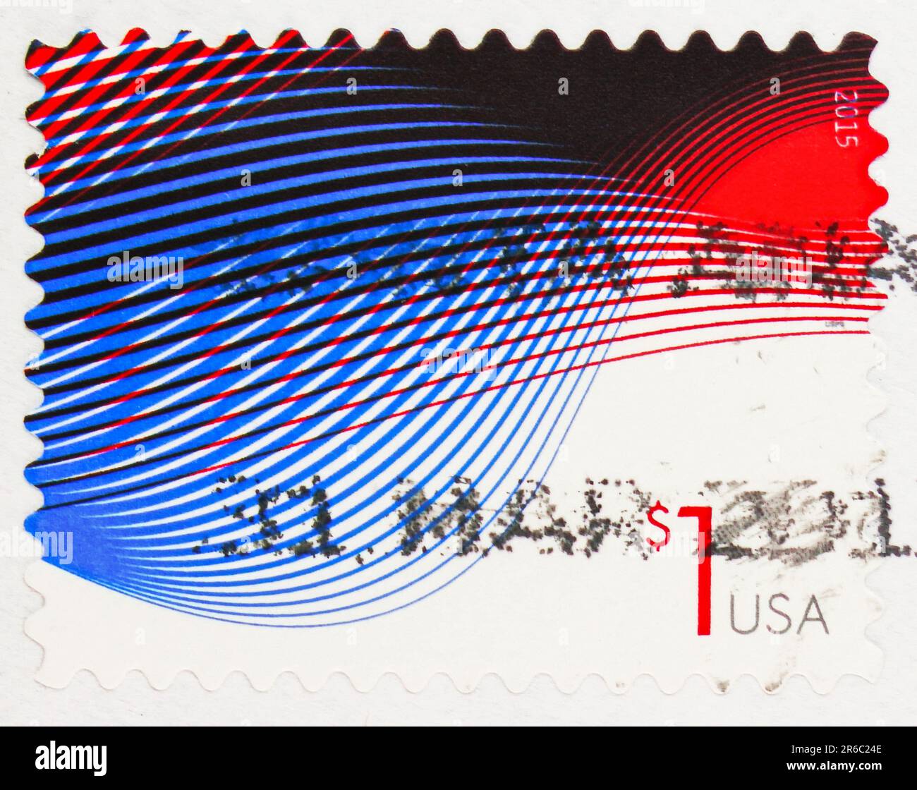 MOSCOW, RUSSIA - JUNE 3 2023: Postage stamp printed in USA shows ...