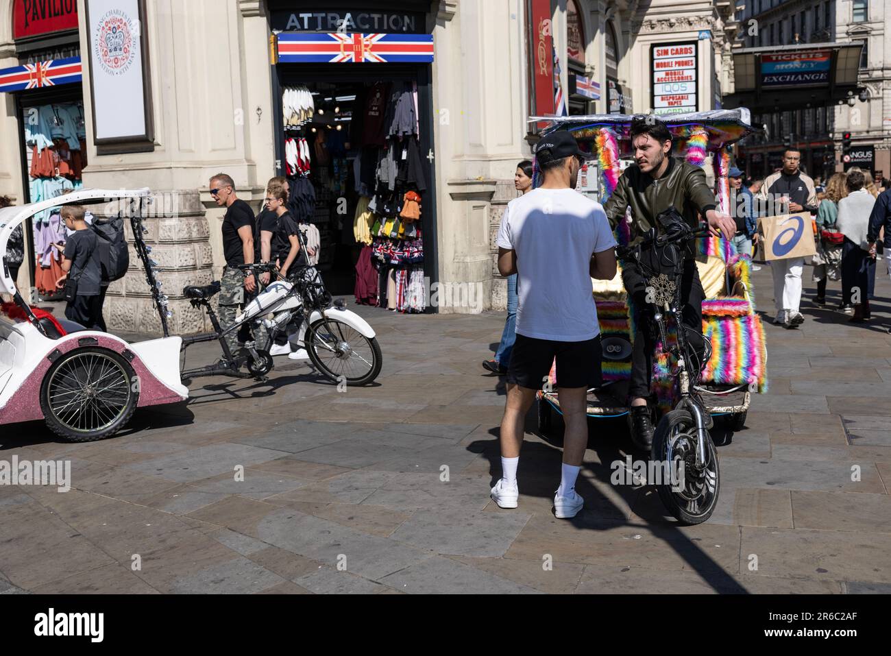 West End of London on a hot summers day during a mini-heatwave in June ...