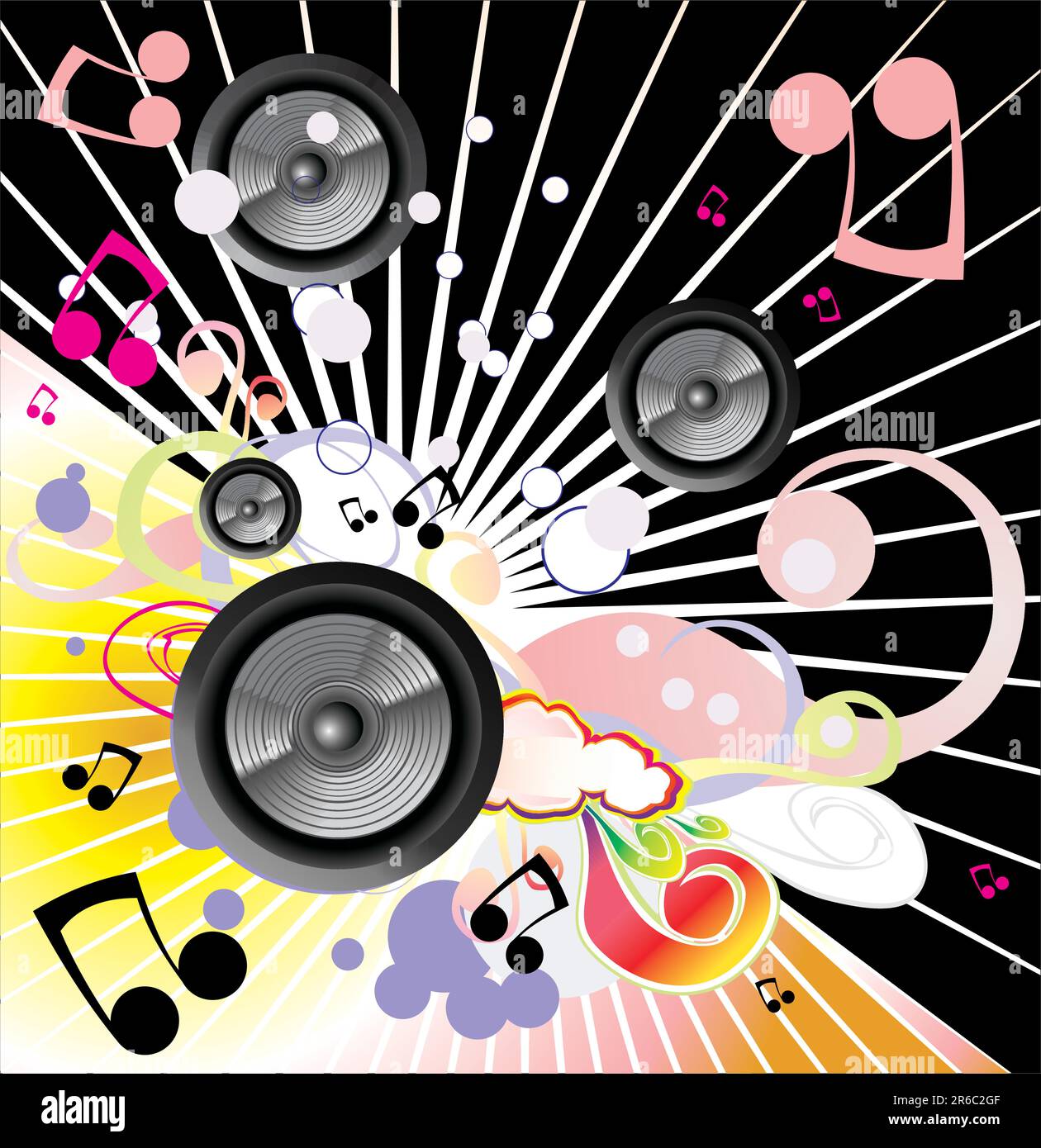 Painting with light music Stock Vector Images - Alamy