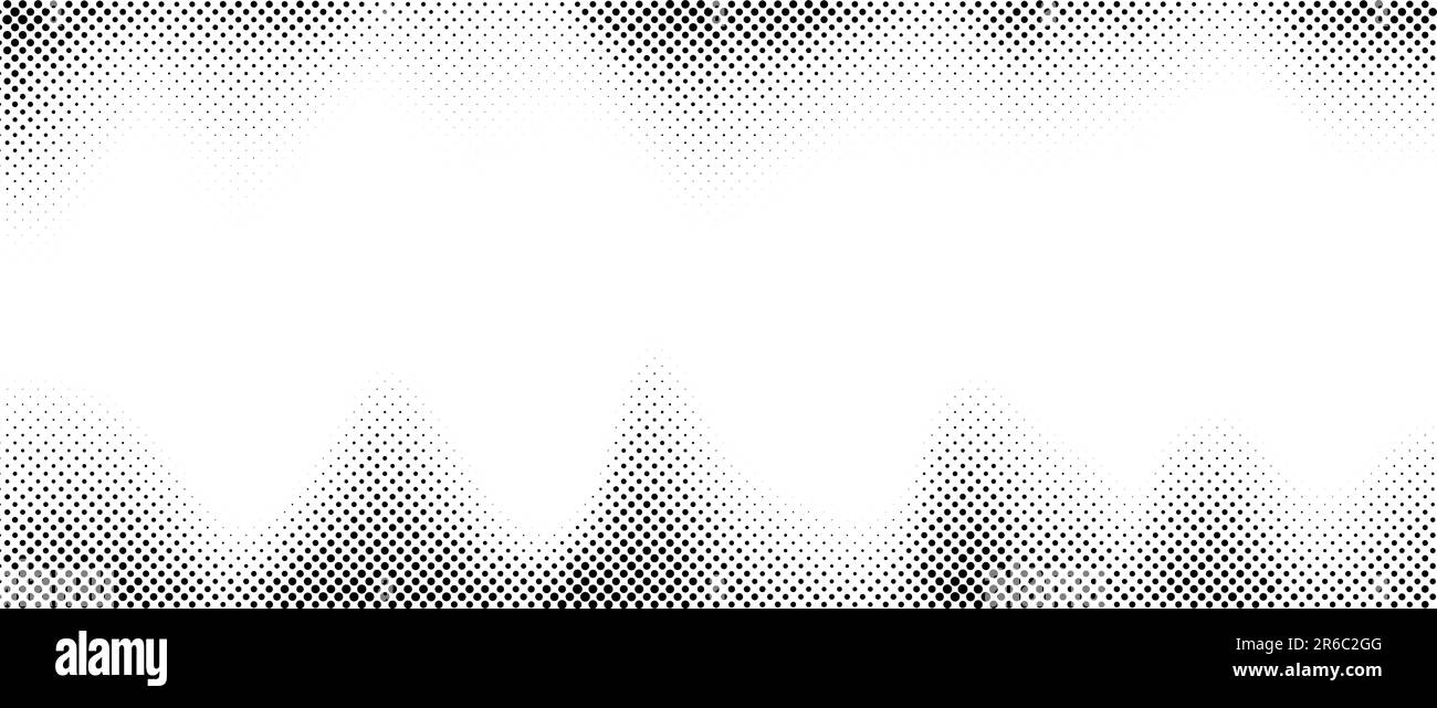 Halftone wavy gradient texture. Faded noise grain wallpaper. Black and ...