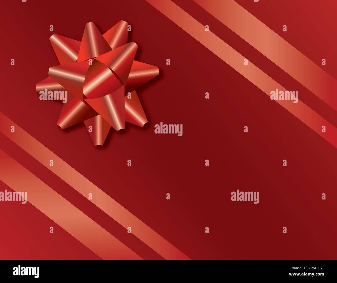 Vector Illustration of Box Wrap with Bow Stock Vector Image & Art - Alamy
