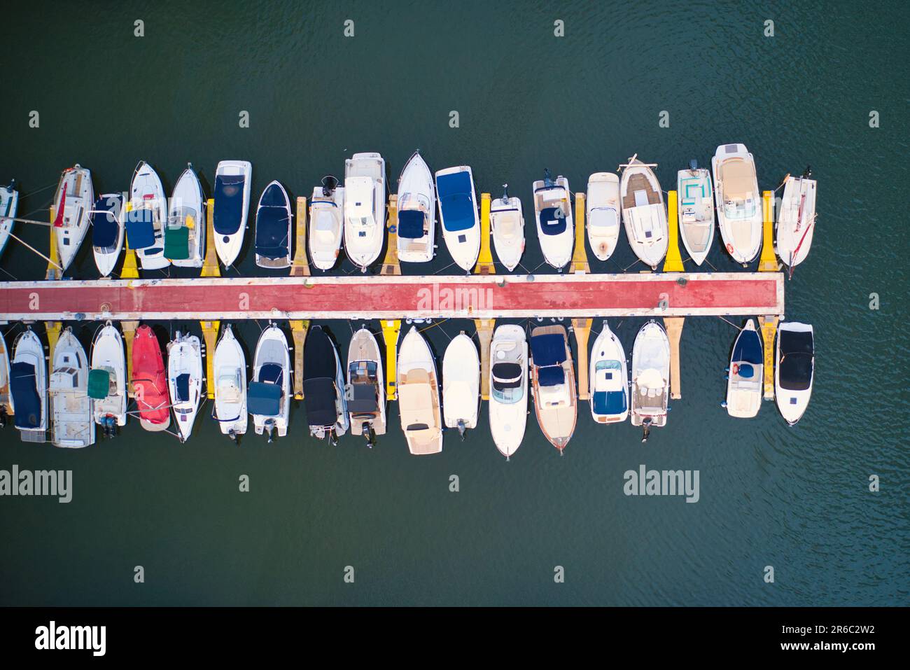 Siges, Spain drone footage Stock Photo - Alamy